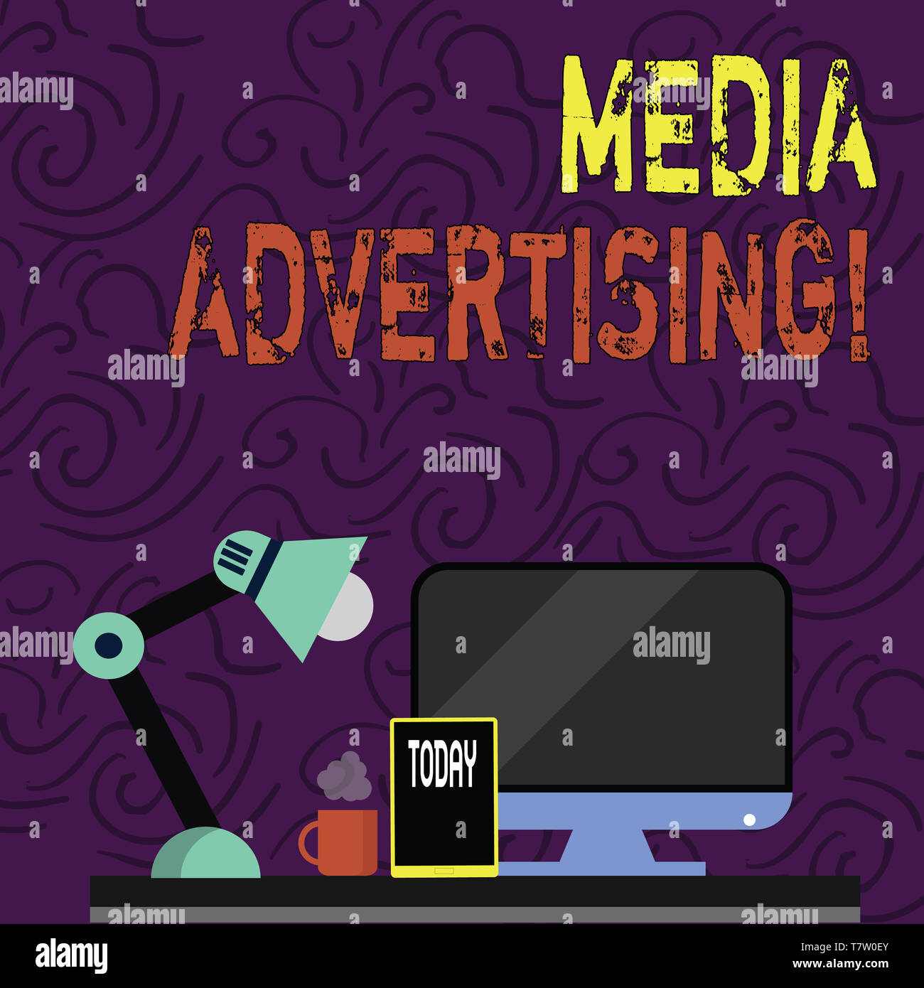Text sign showing Media Advertising. Business photo showcasing choosing ...