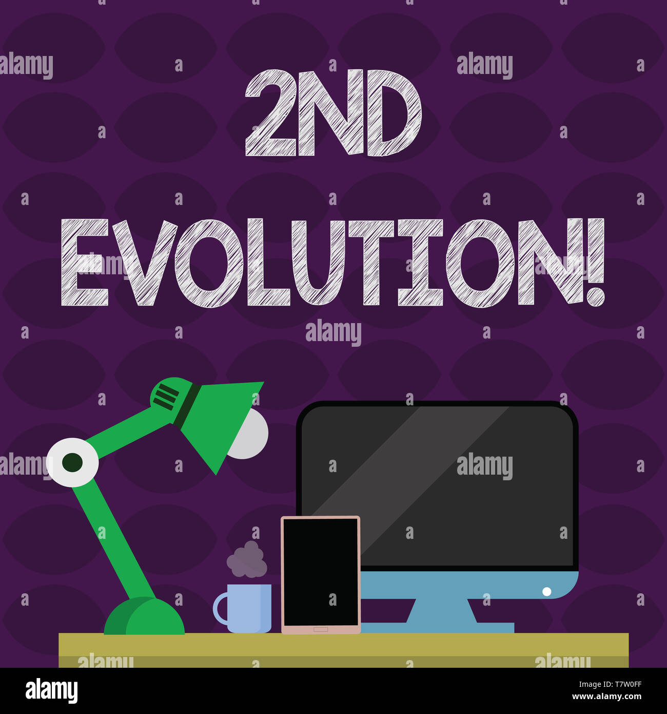 Text sign showing 2Nd Evolution. Business photo text change in the ...