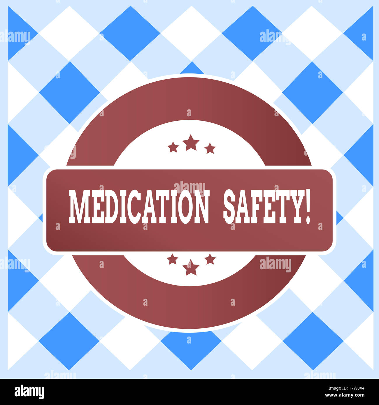 Text sign showing Medication Safety. Business photo text freedom from ...