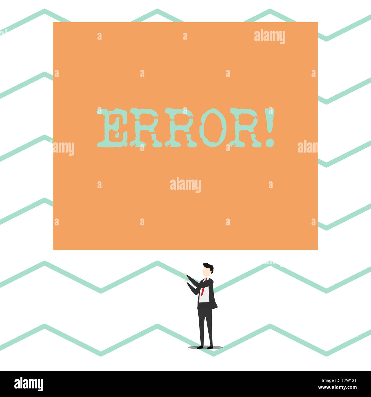 Conceptual hand writing showing Error. Concept meaning state or ...