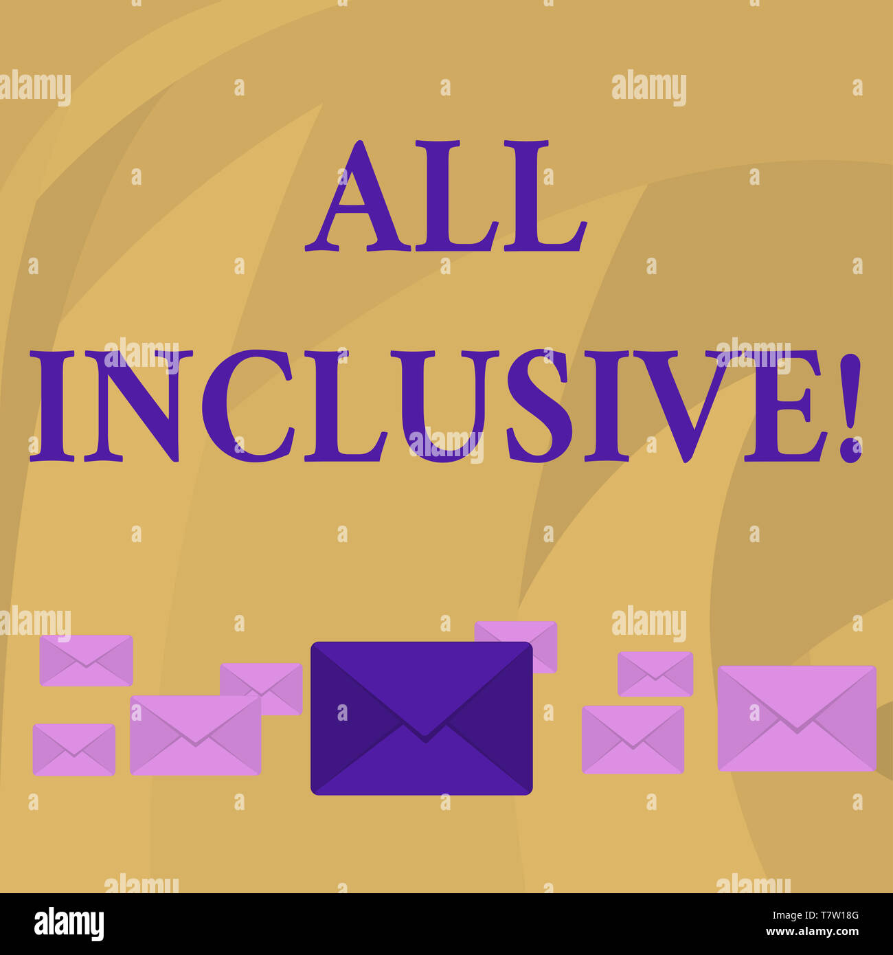 Word writing text All Inclusive. Business photo showcasing including ...