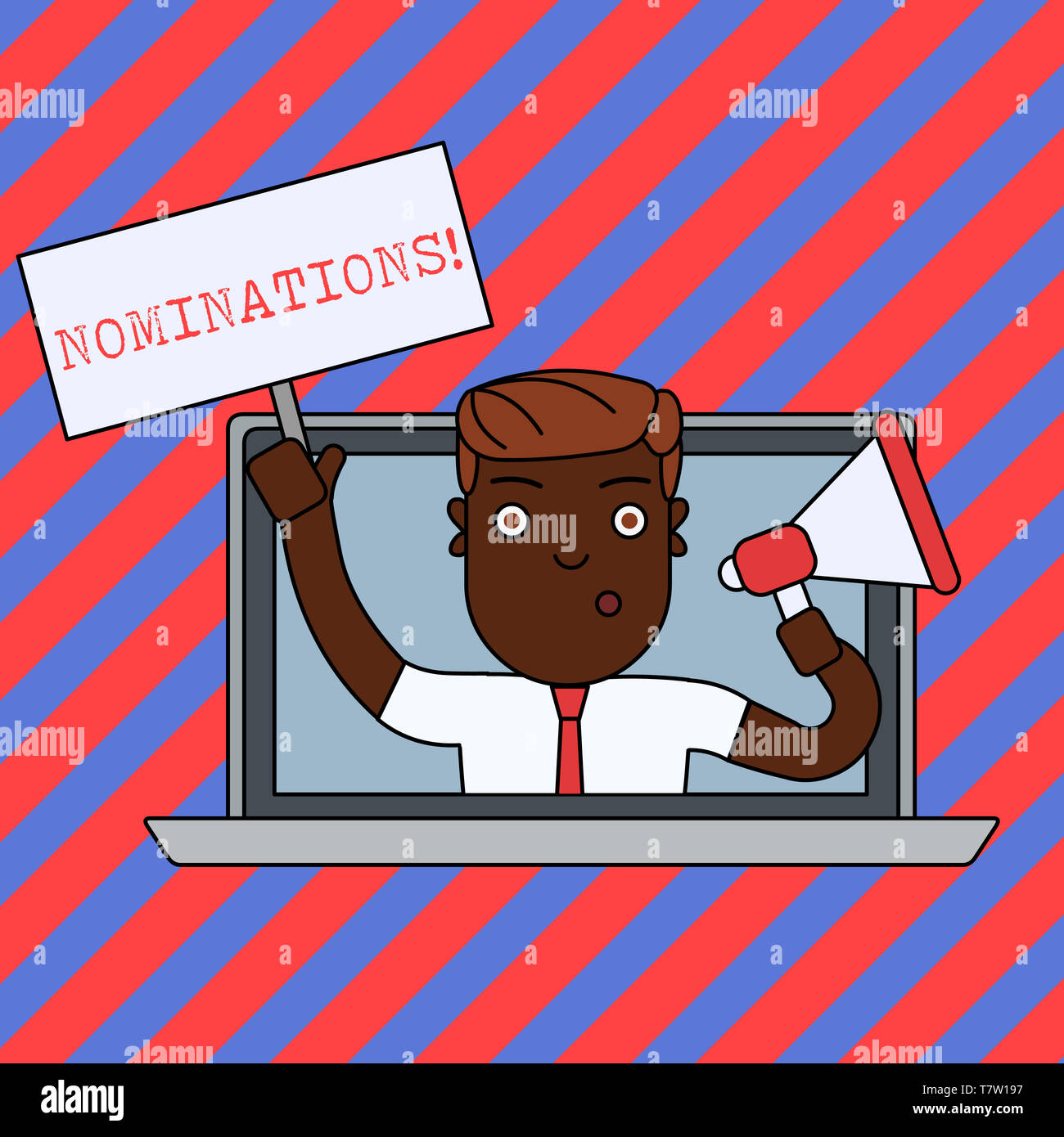 Conceptual hand writing showing Nominations. Concept meaning action of ...