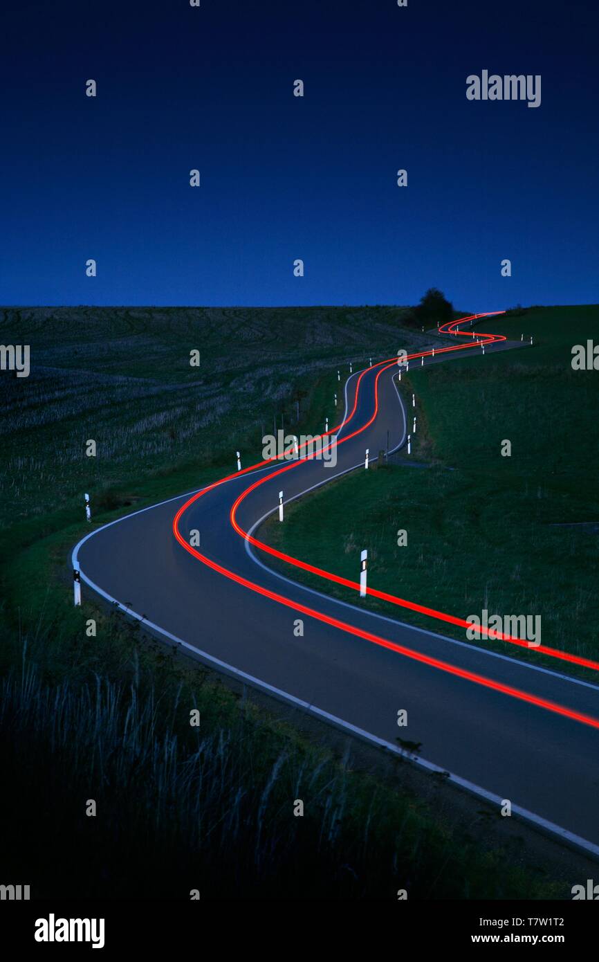 Vehicle tracks on winding hi-res stock photography and images - Alamy