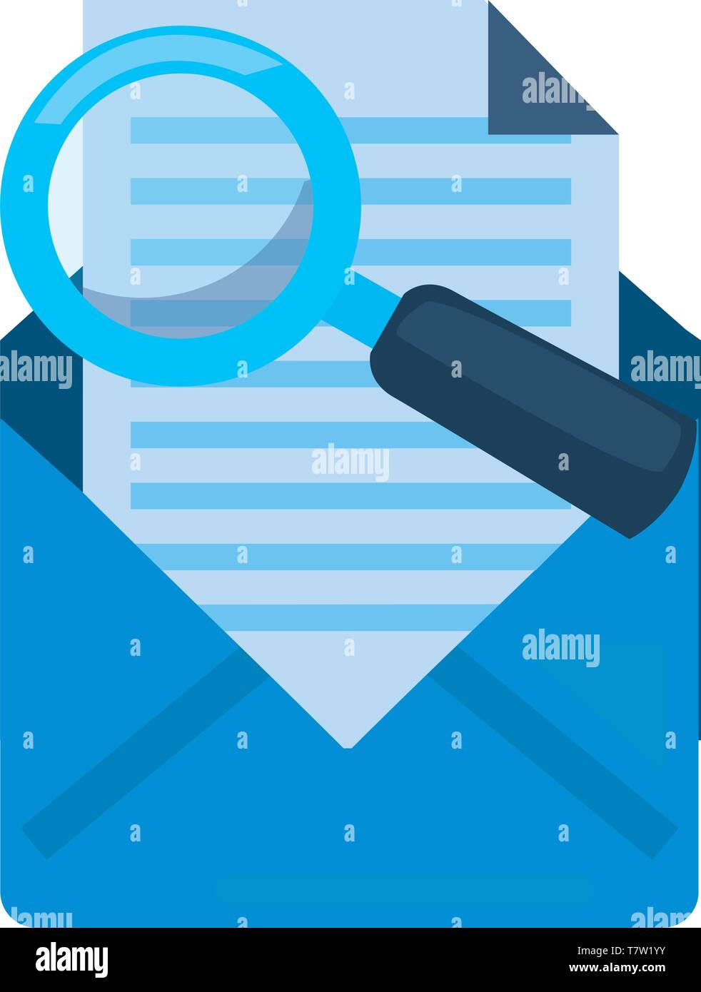 Secure email magnifying glass hi-res stock photography and images - Alamy