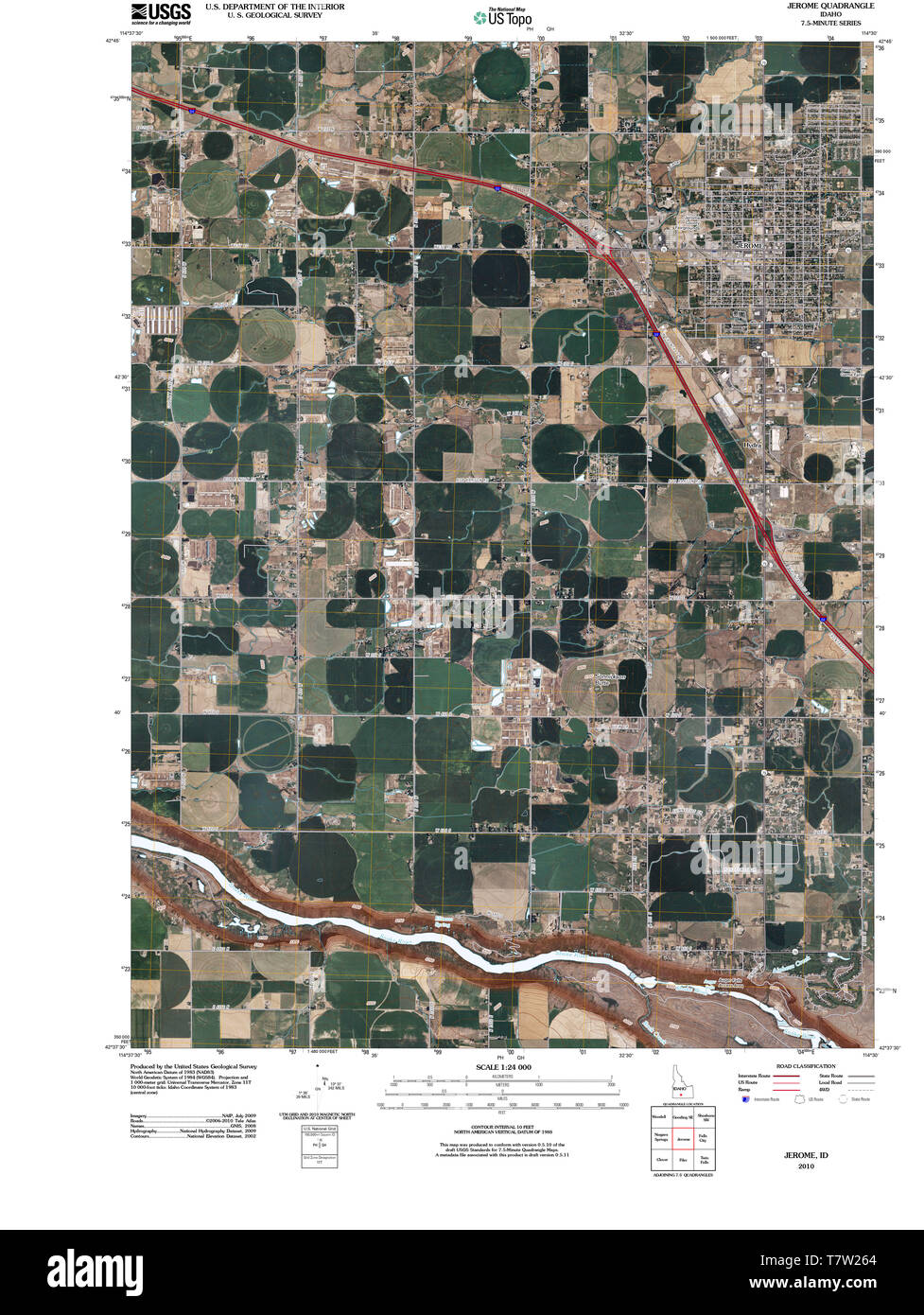 Map of jerome hi-res stock photography and images - Alamy