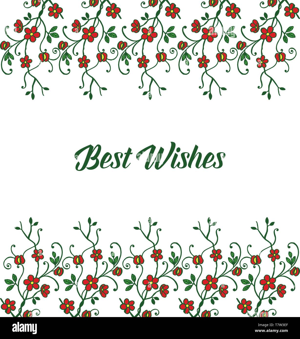 Vector illustration various pattern art red floral frames isolated on ...