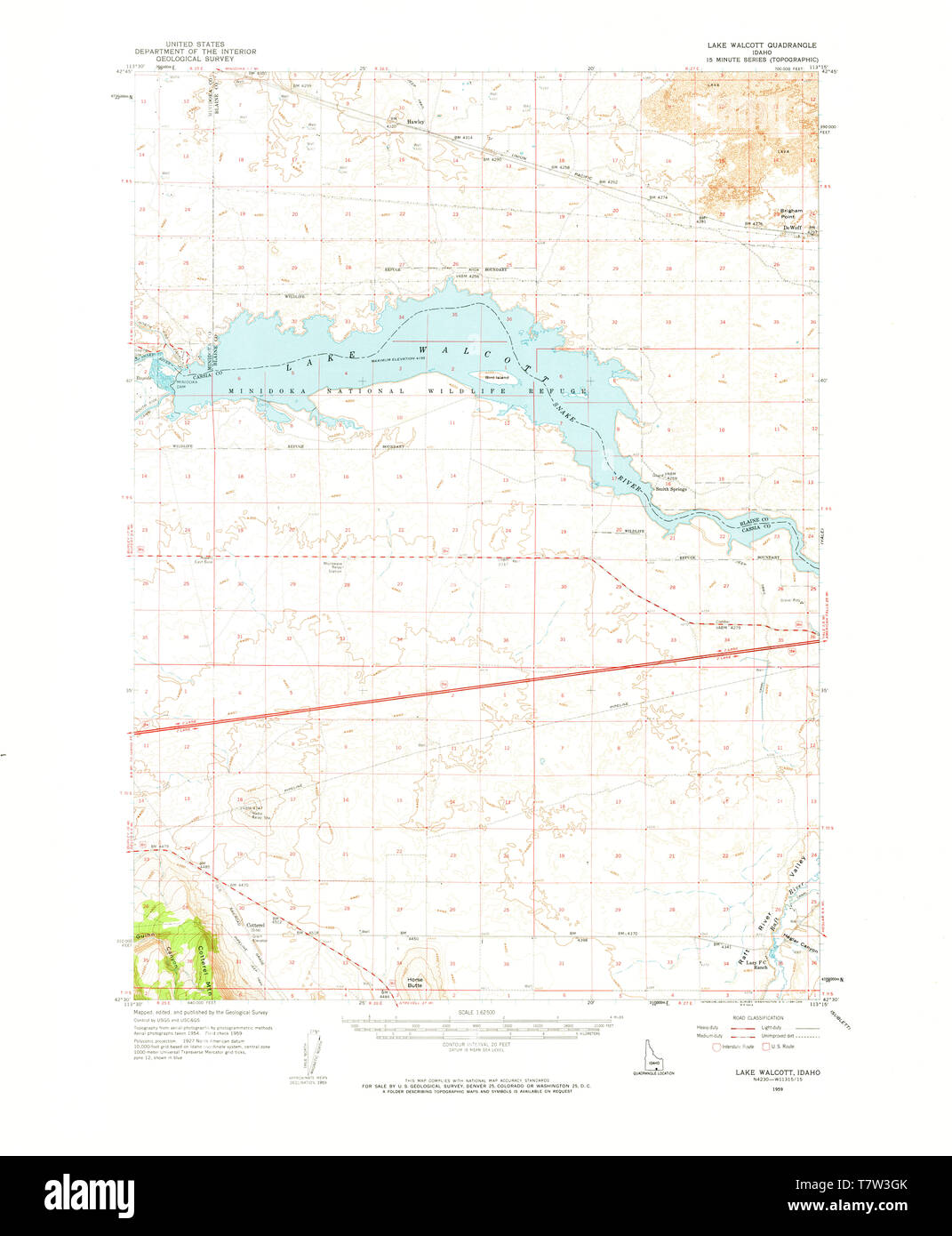Map of walcott hi-res stock photography and images - Alamy