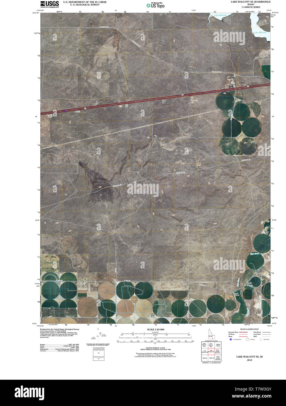 Map of walcott hi-res stock photography and images - Alamy
