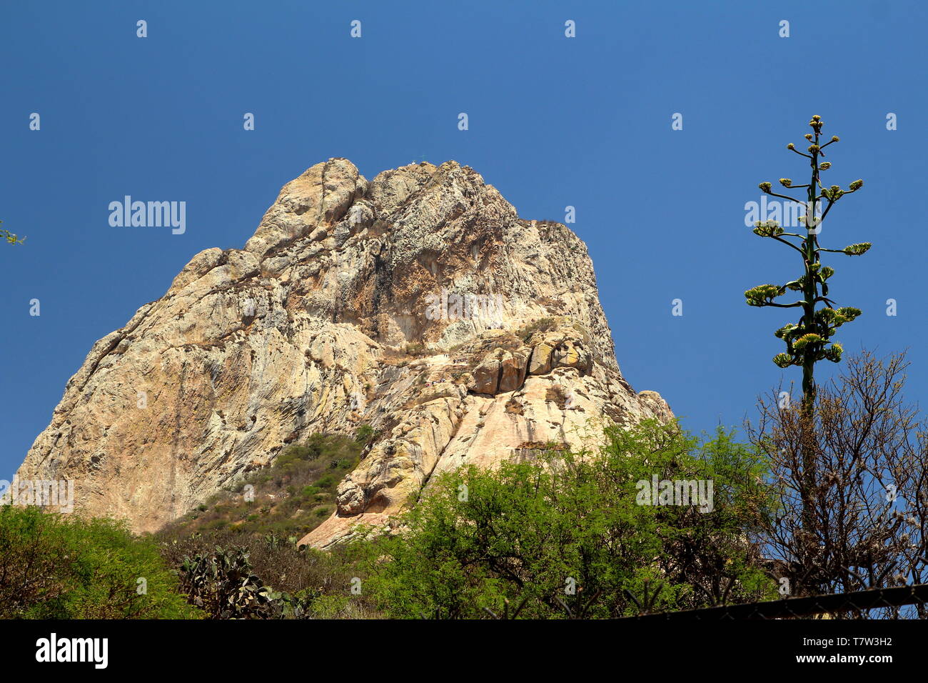 Peña de Bernal. Bernal Peak. San Sebastian Bernal, Queretaro, Mexico ...
