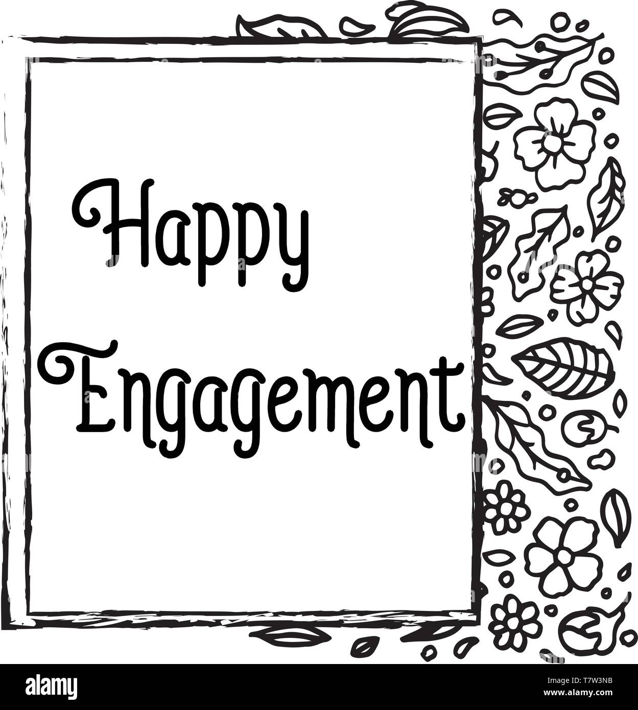Vector illustration various pattern happy engagement with beautiful ...