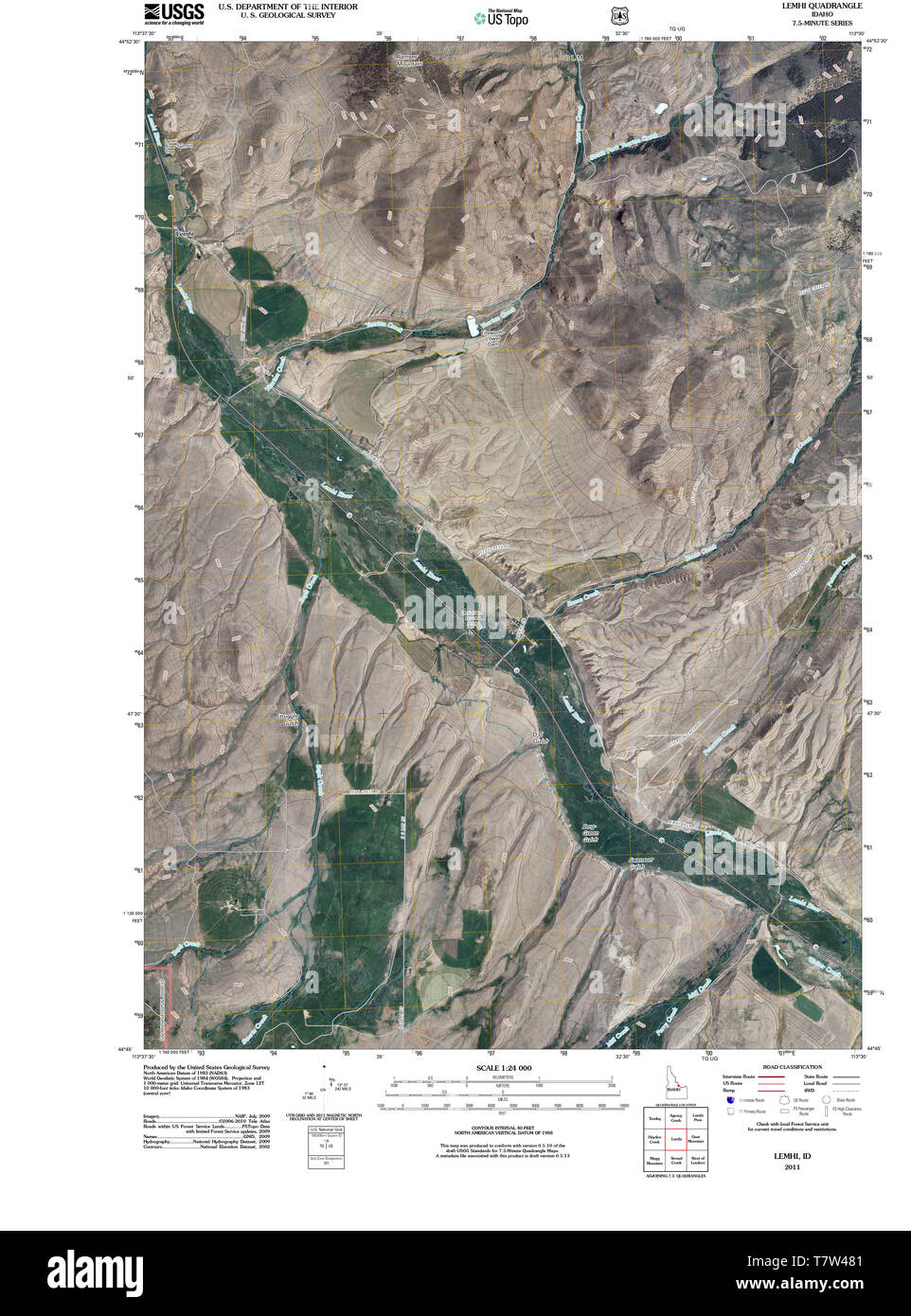 Lemhi map hi-res stock photography and images - Alamy