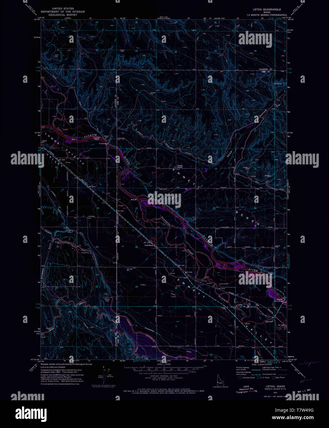 Map of letha hi-res stock photography and images - Alamy