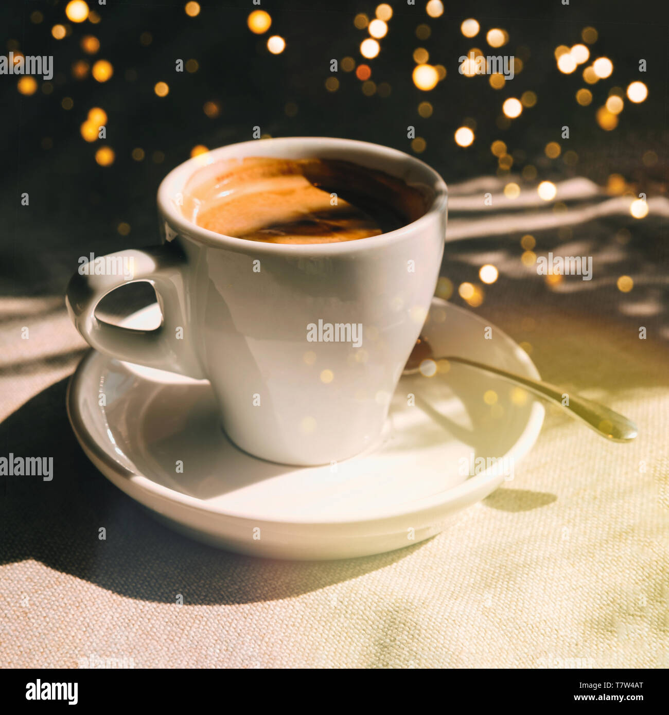 Coffee shop with lights on hi-res stock photography and images - Alamy
