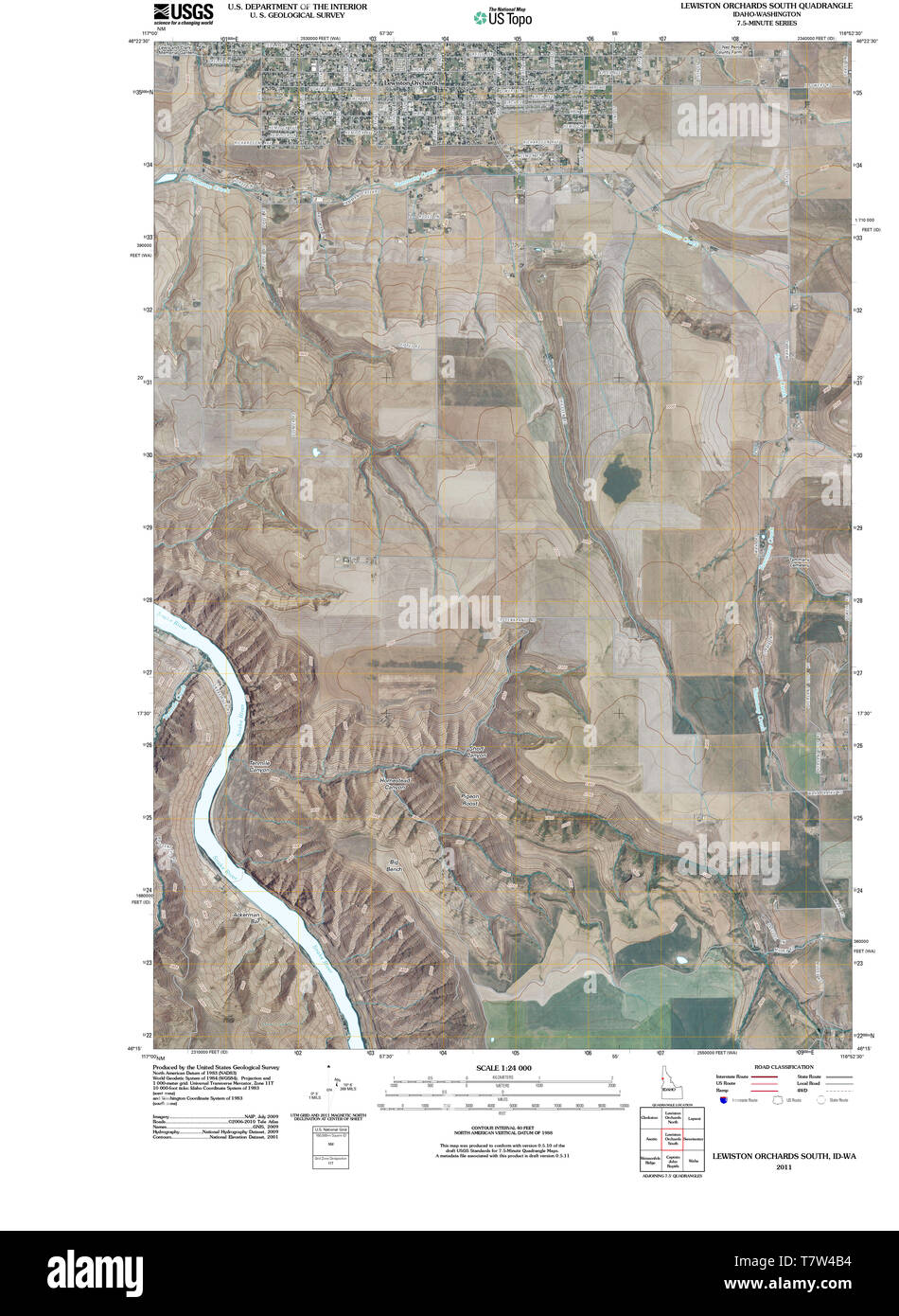 Map Of Lewiston Cut Out Stock Images & Pictures - Alamy