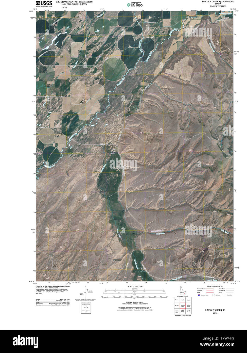 Lincoln idaho map hi-res stock photography and images - Alamy