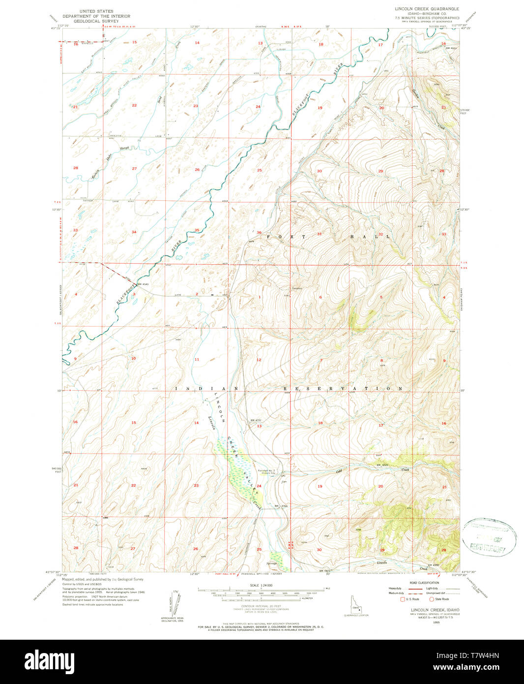 Lincoln idaho map hi-res stock photography and images - Alamy