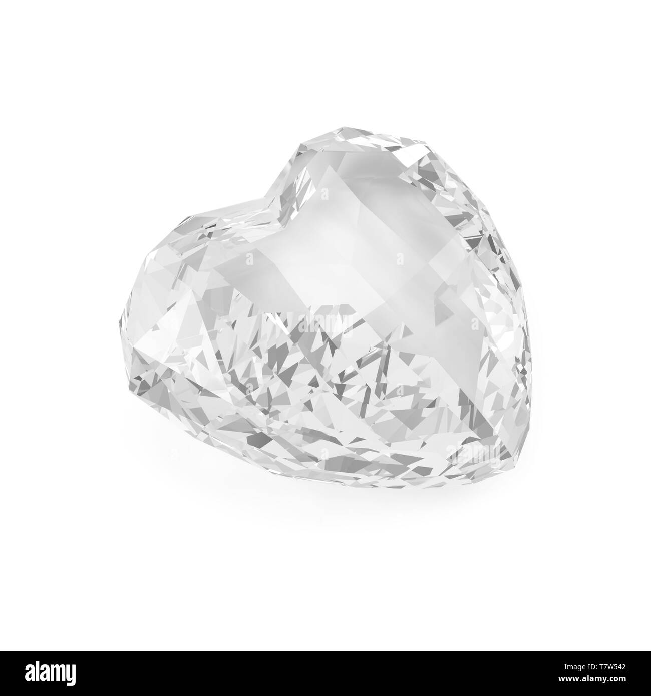 3d diamond heart shape Black and White Stock Photos & Images - Alamy