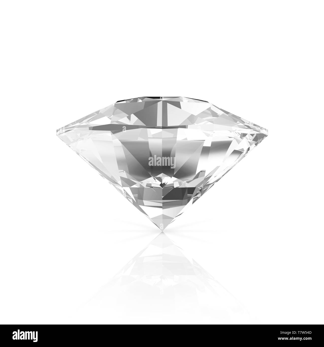 Diamond isolated on white background Stock Photo - Alamy