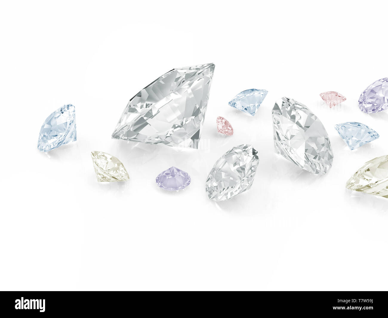 Large group colorful diamonds hi-res stock photography and images - Alamy
