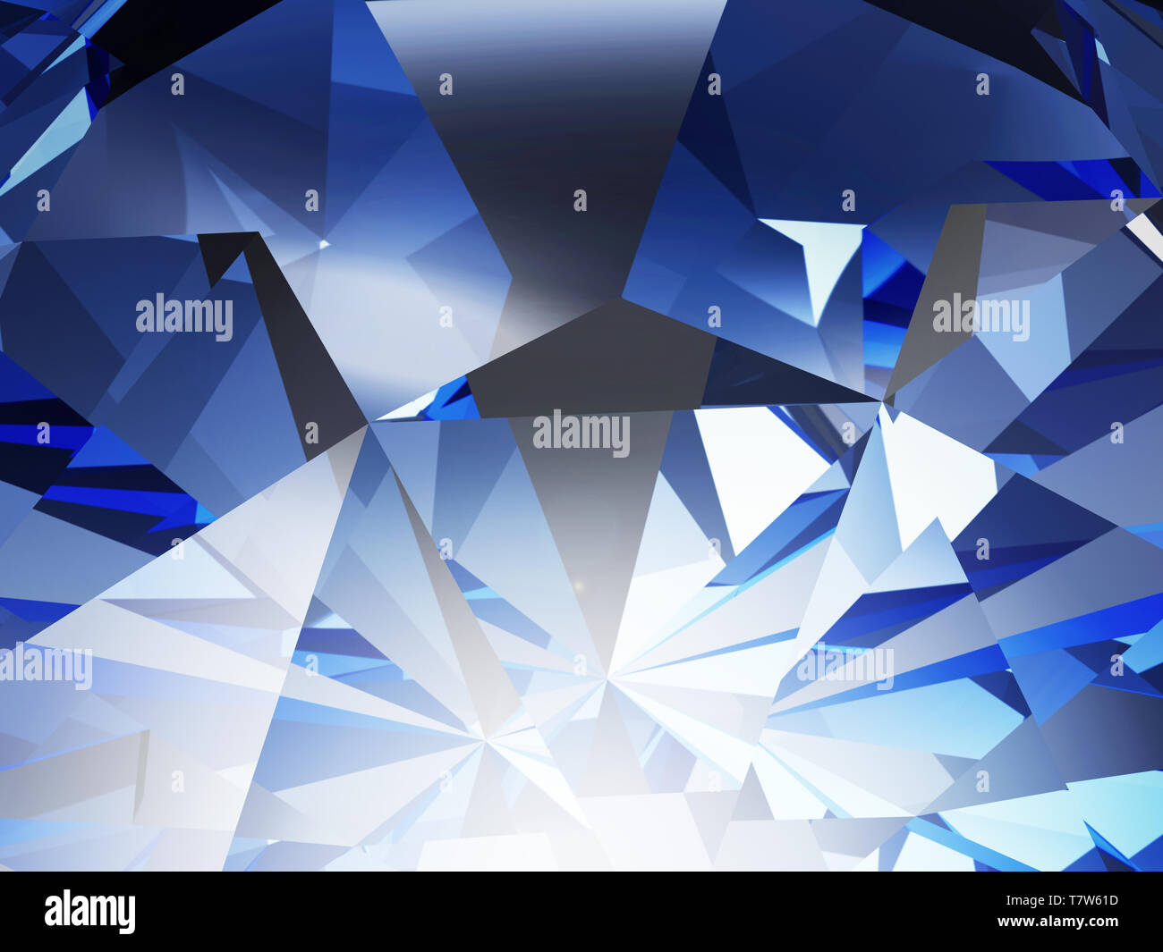 Close-up View of Blue Diamond Stock Photo - Alamy