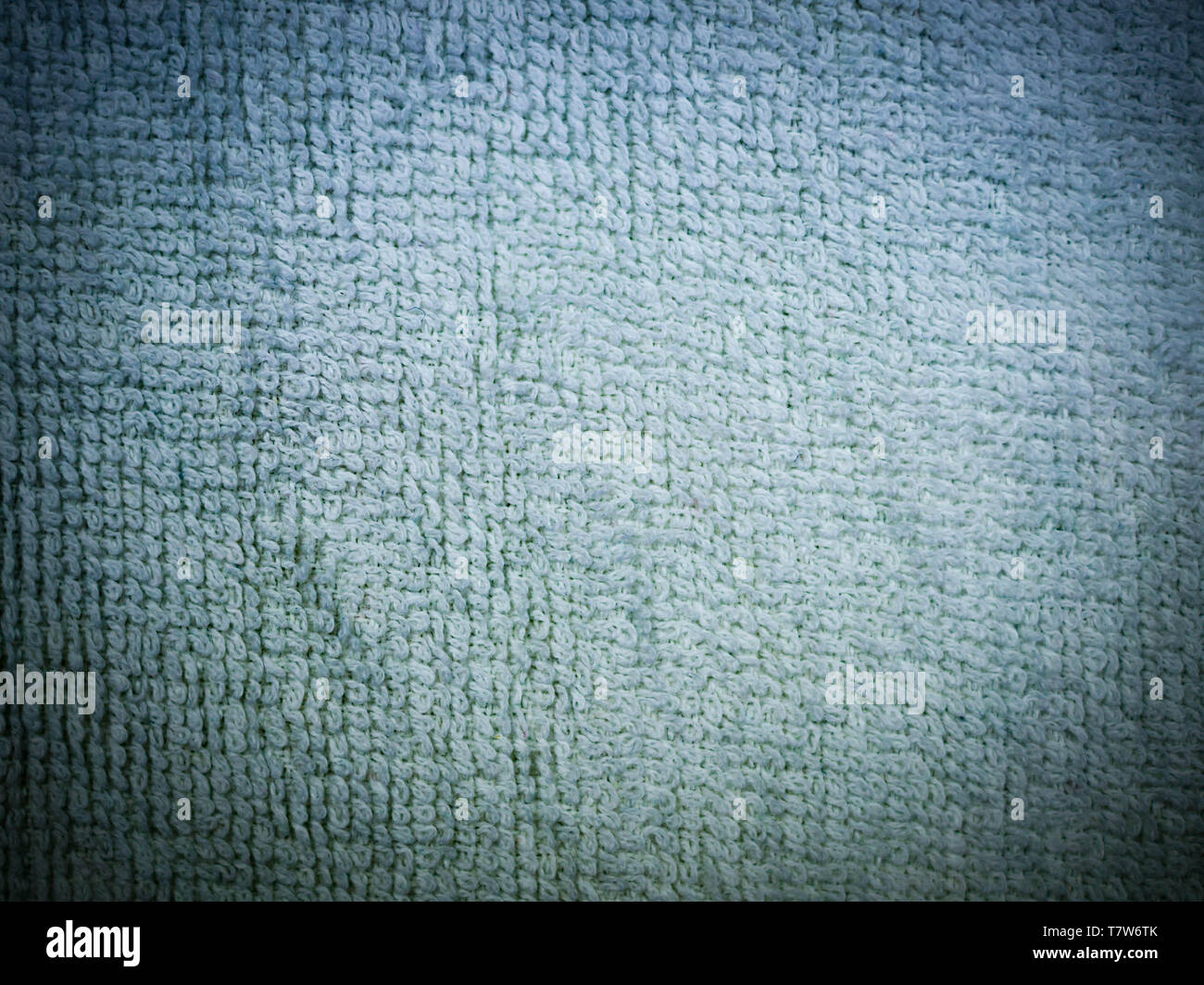 white detailed fabric terry cloth texture close-up with vignette ...