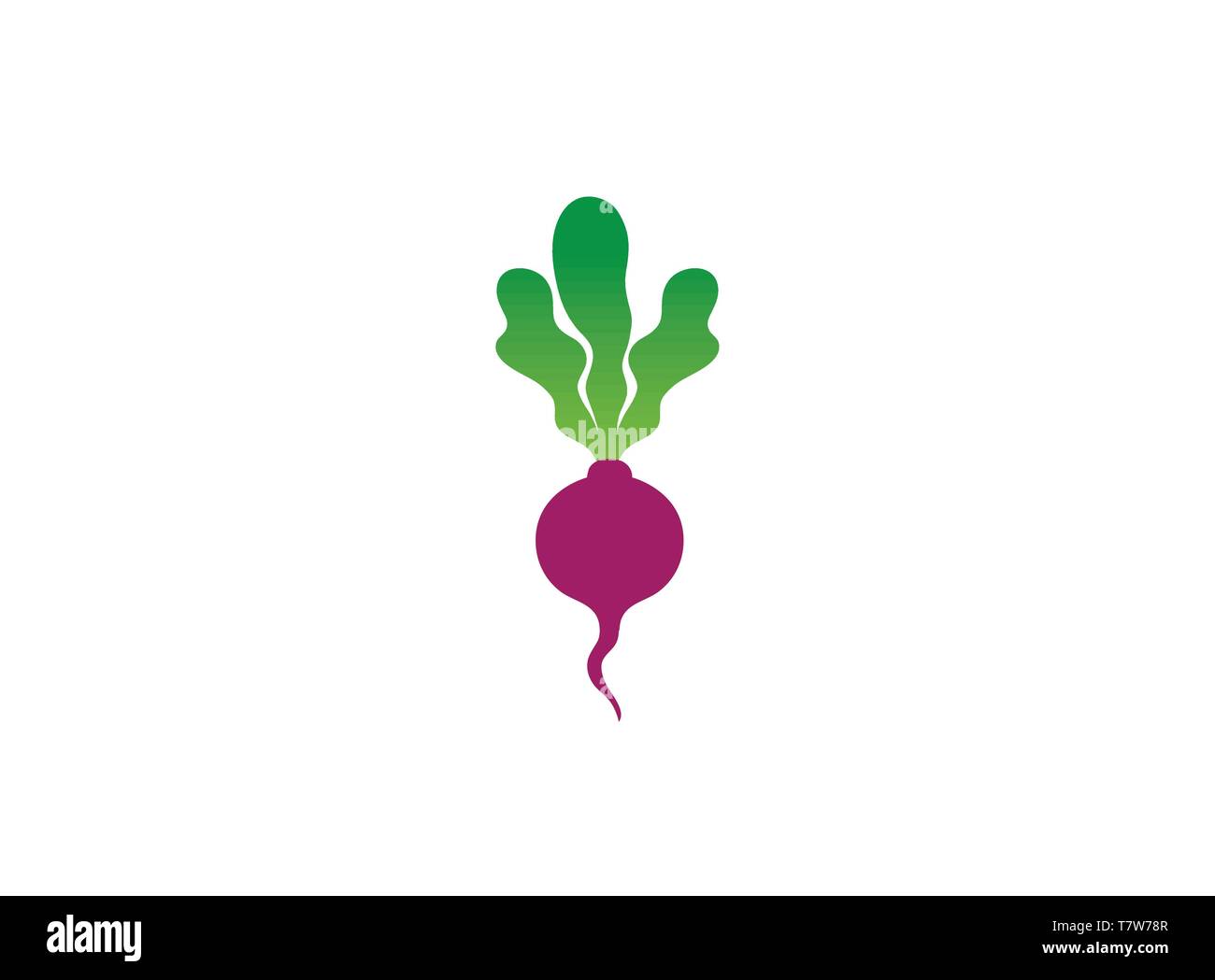 Vegetable radish and Rettich logo design Stock Vector Image & Art - Alamy