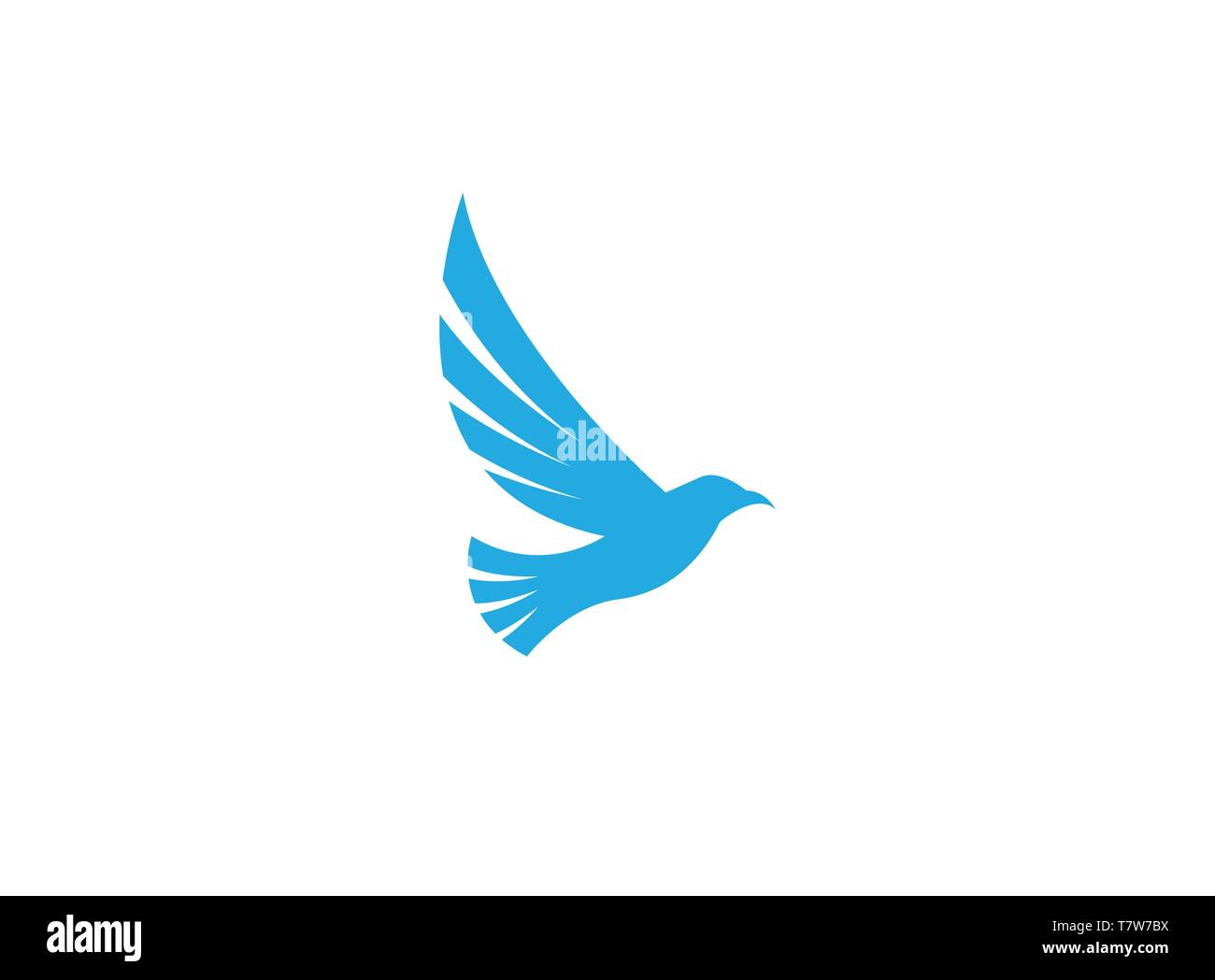 Free bird flying abstract Cut Out Stock Images & Pictures - Alamy