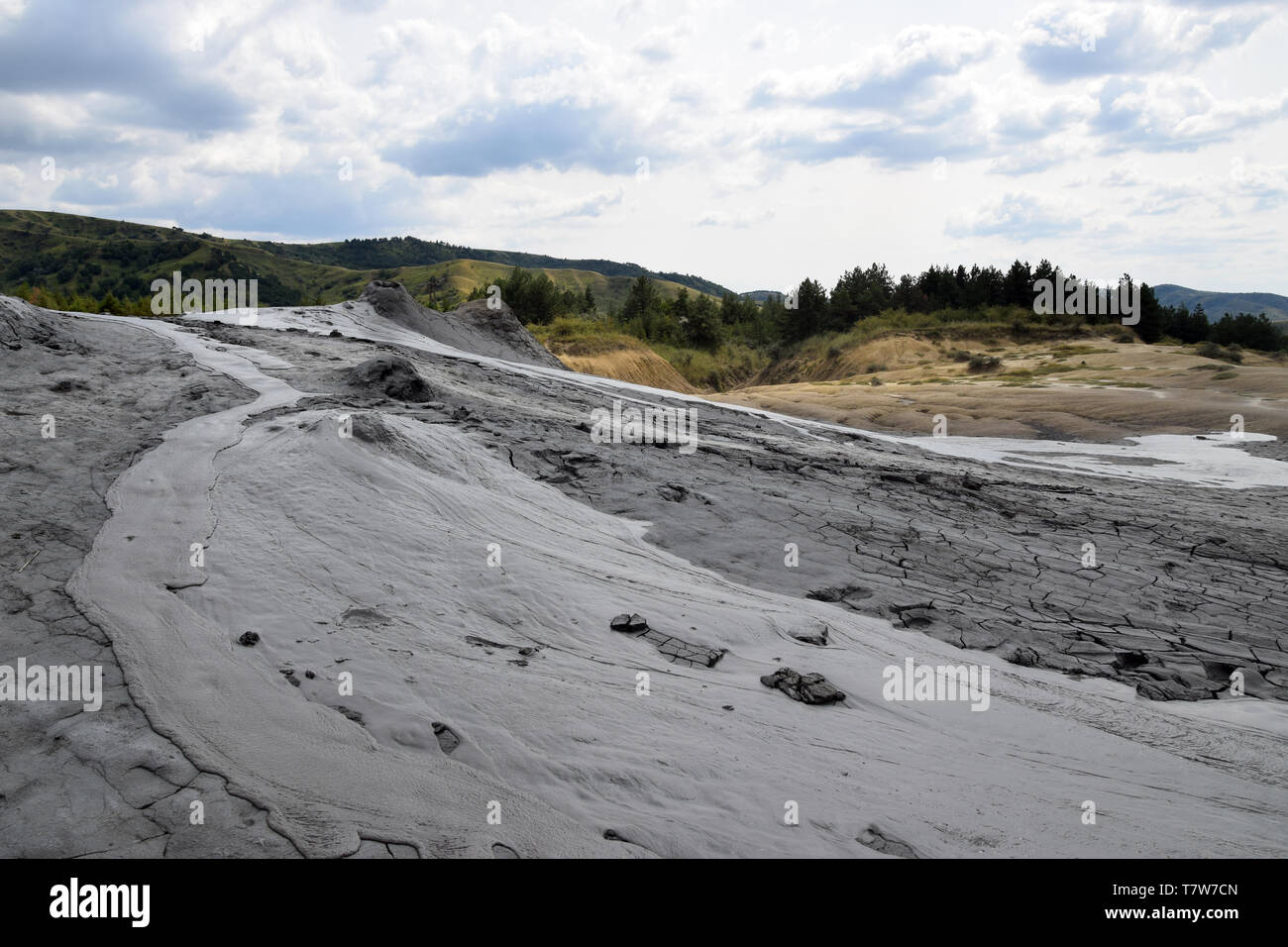 Erupting Mud Volcanoes (Vulcanii Noroiosi) in Berca. Buzau, Romania ...