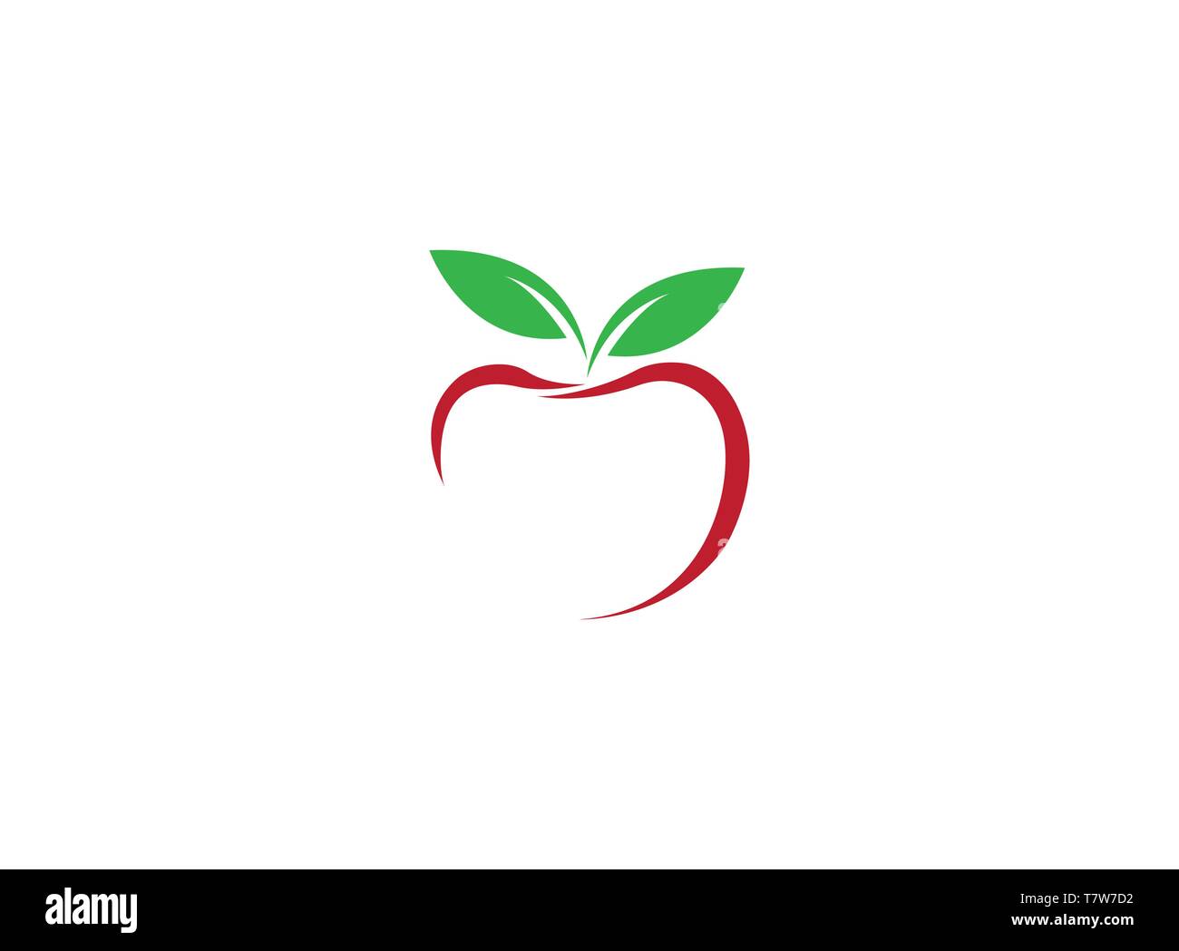 Apple Logo Isolated Stock Vector Images - Alamy