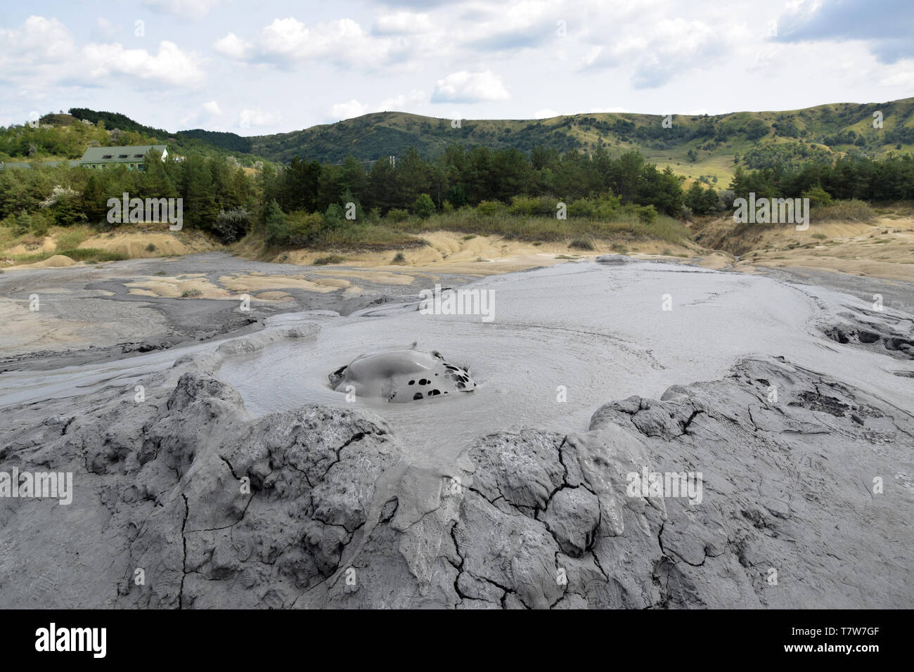 Erupting Mud Volcanoes (Vulcanii Noroiosi) in Berca. Buzau, Romania ...