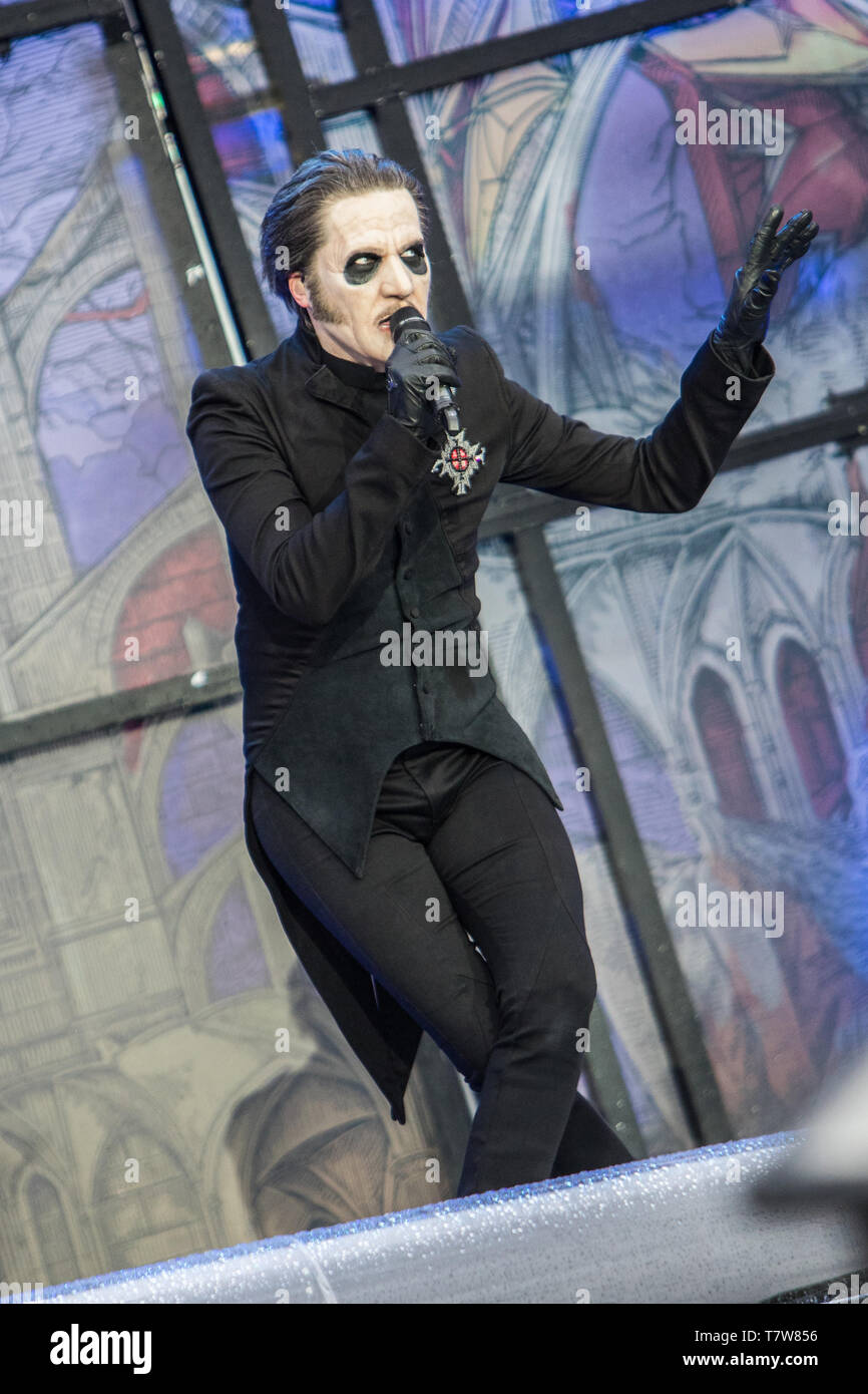 Milan Italy. 08 May 2019. The swedish rock band GHOST performs live on ...
