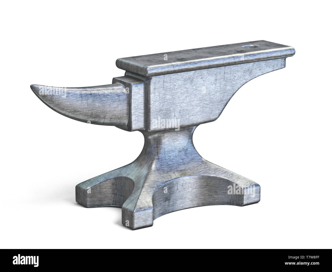 Blacksmith anvil 3D render illustration isolated on white background ...
