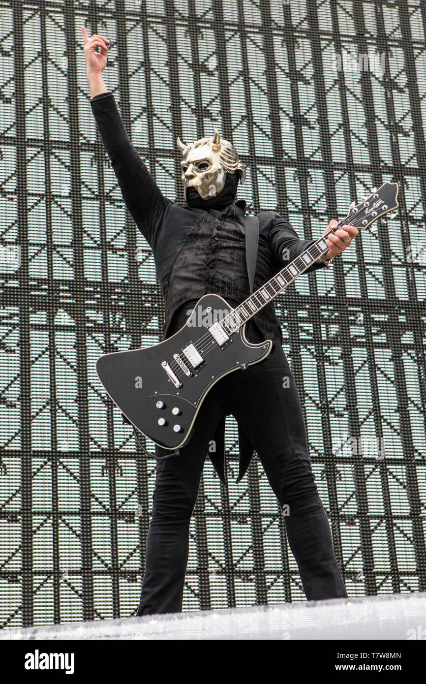 Milan Italy. 08 May 2019. The swedish rock band GHOST performs live on ...