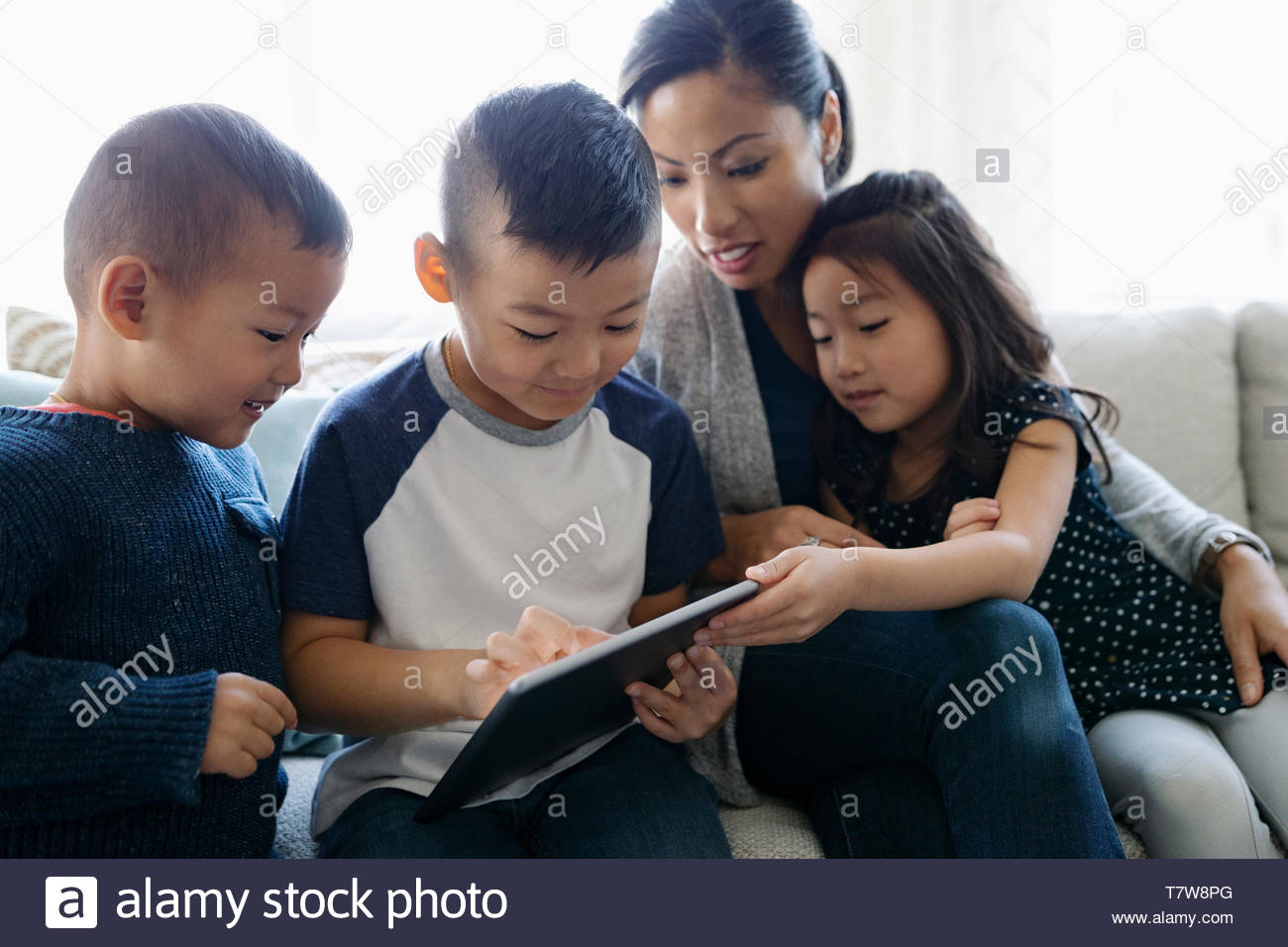 Children sofa technology hi-res stock photography and images - Alamy