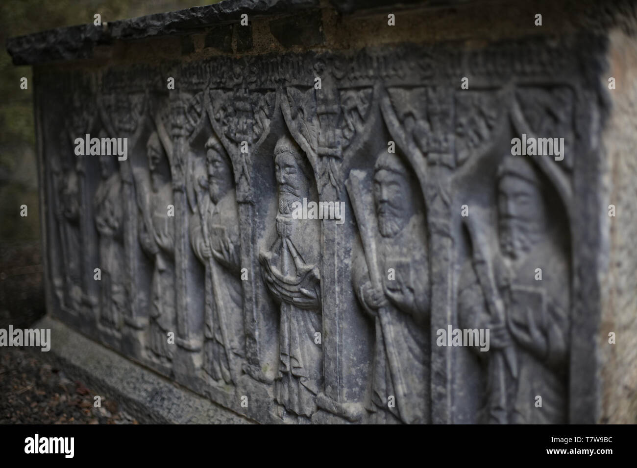 Irish stonework, Rock of Cashel Stock Photo - Alamy