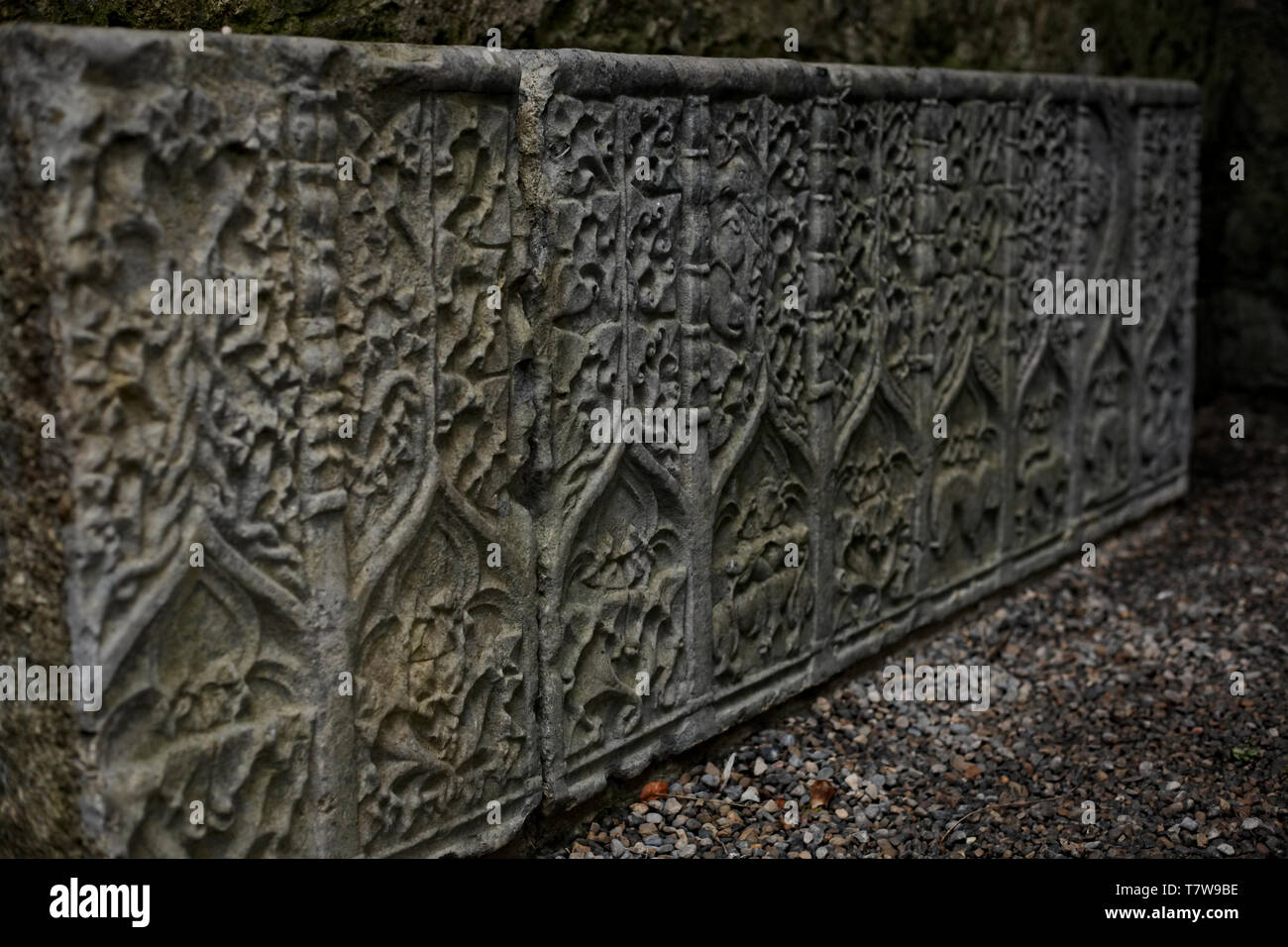 Irish stonework, Rock of Cashel Stock Photo - Alamy
