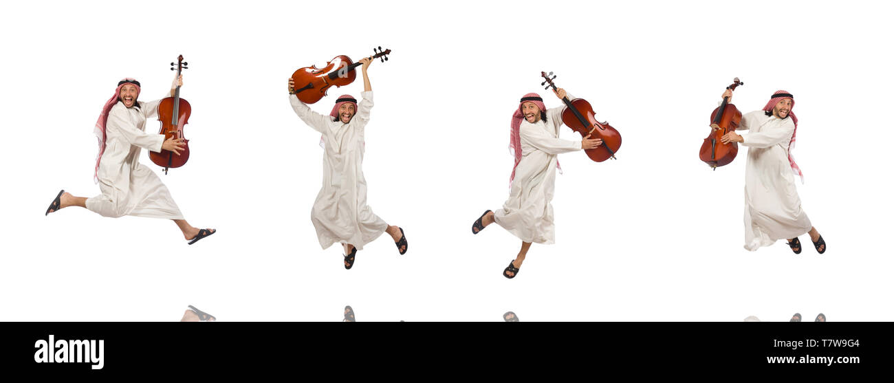 Arab man playing musical instrument Stock Photo - Alamy