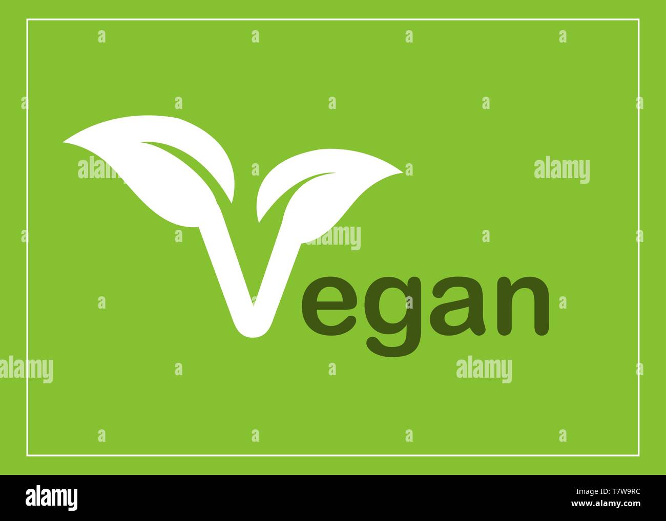 Vector Illustration of Vegan Diet. Menu Icon Stock Vector Image & Art ...