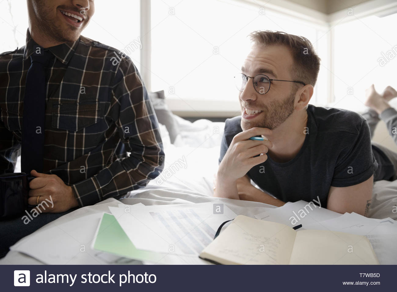 Two gay men talking hi-res stock photography and images - Alamy
