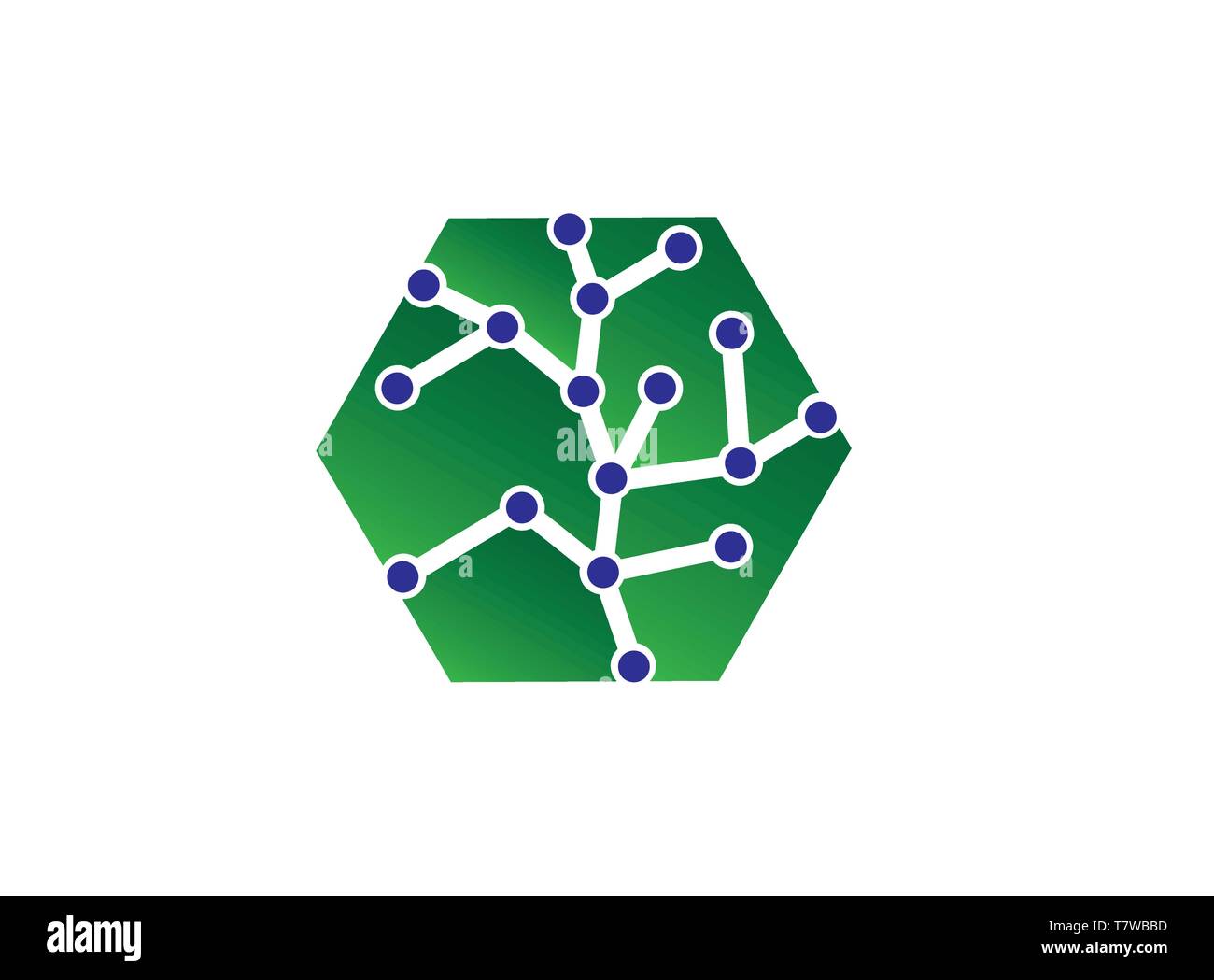 Hexagon vector logo concept illustration, Hexagon geometric polygonal ...