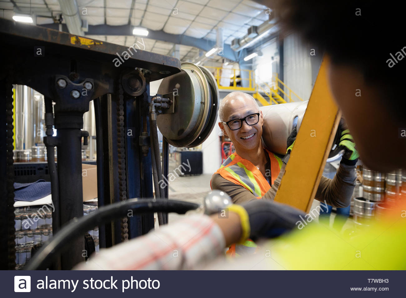 Beer keg forklift hi-res stock photography and images - Alamy