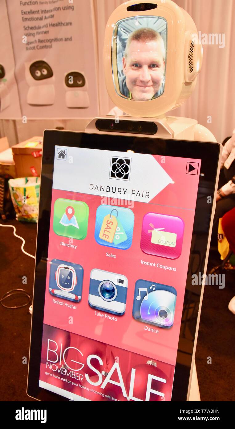 Future Robot interactive kiosk service robots on display at CES ...