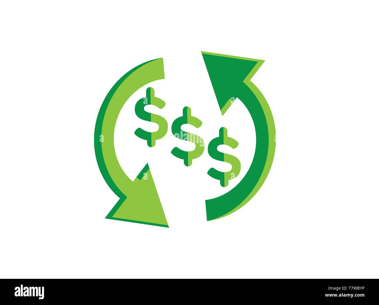 Money change symbol investment for logo design illustrator, exchange ...