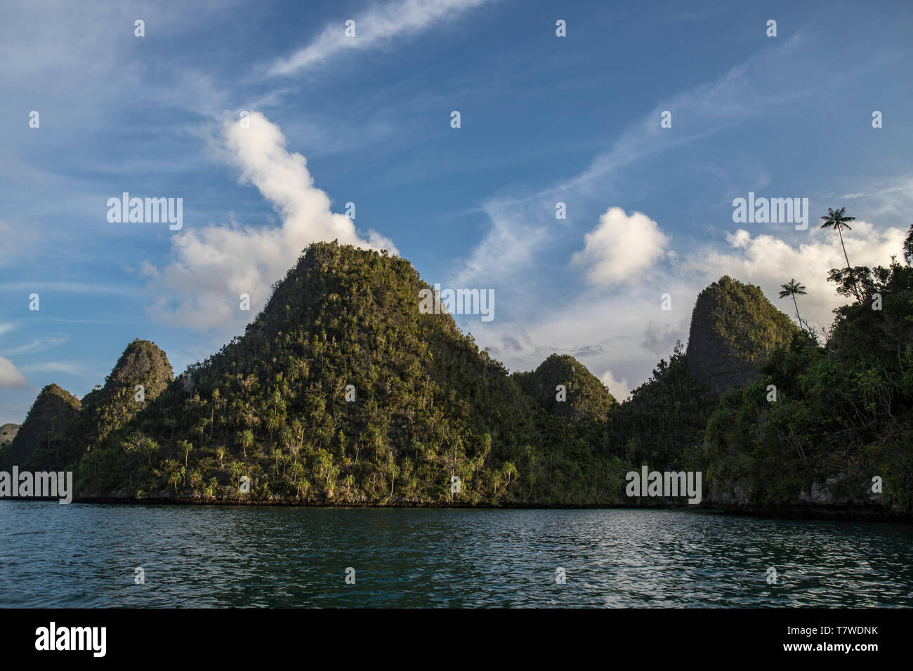 Karst limestone formations in Wayag Island, Raja Ampat, West Papua ...