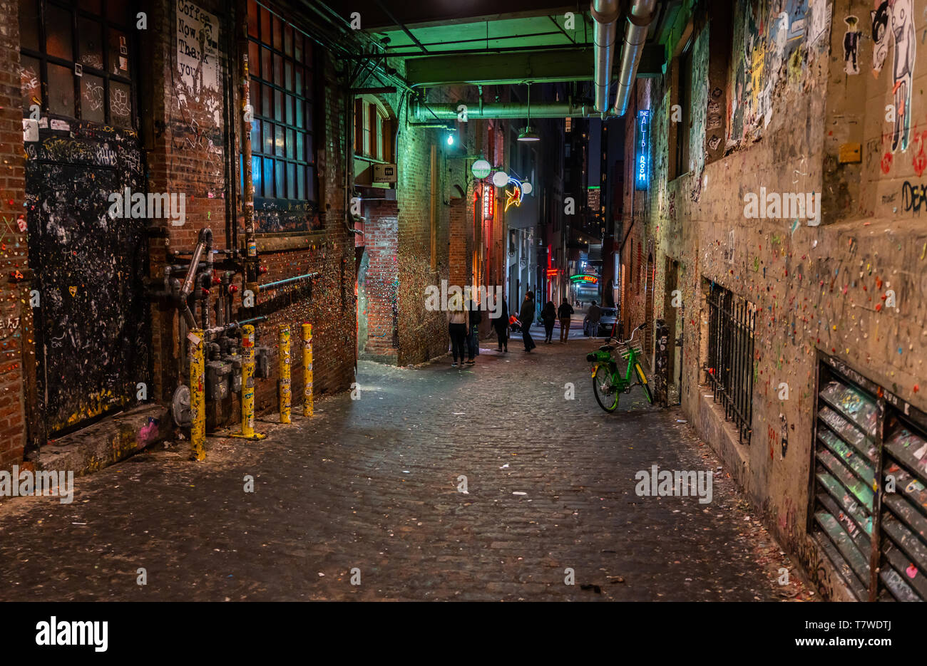Gum Alley Seattle Stock Photo - Alamy