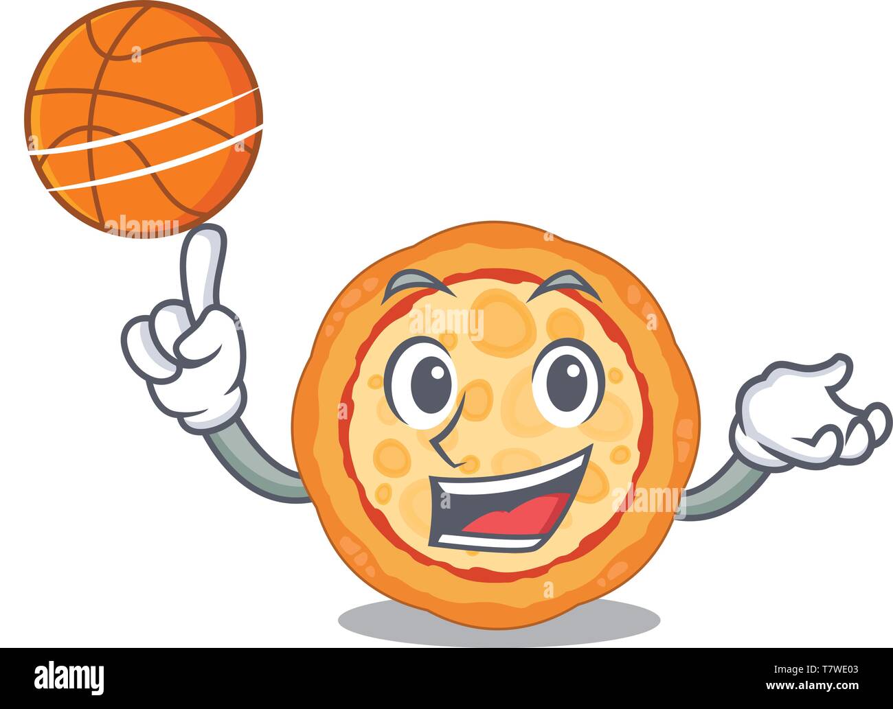 Basketball pizza Stock Vector Images - Alamy