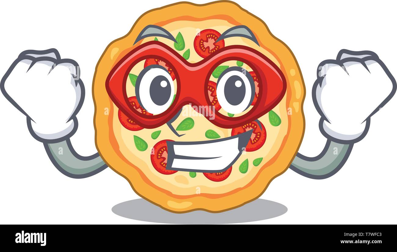Cartoon illustration pizza super hero hi-res stock photography and ...