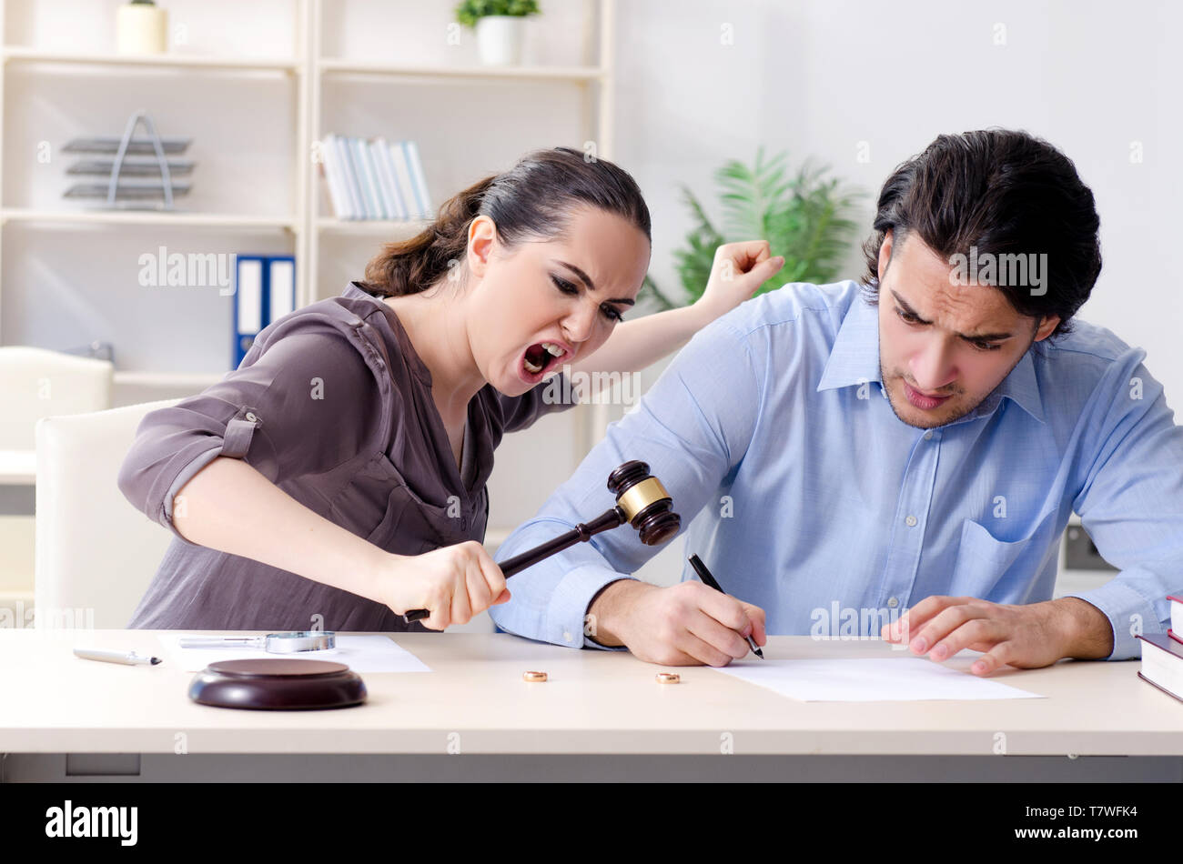 Woman engagement ring screaming hi-res stock photography and images - Alamy