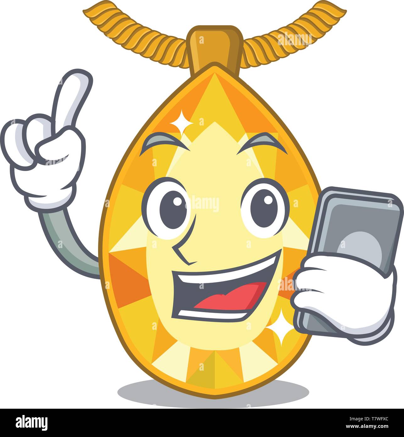 With phone topaz jewelry in the cartoon box Stock Vector Image & Art ...