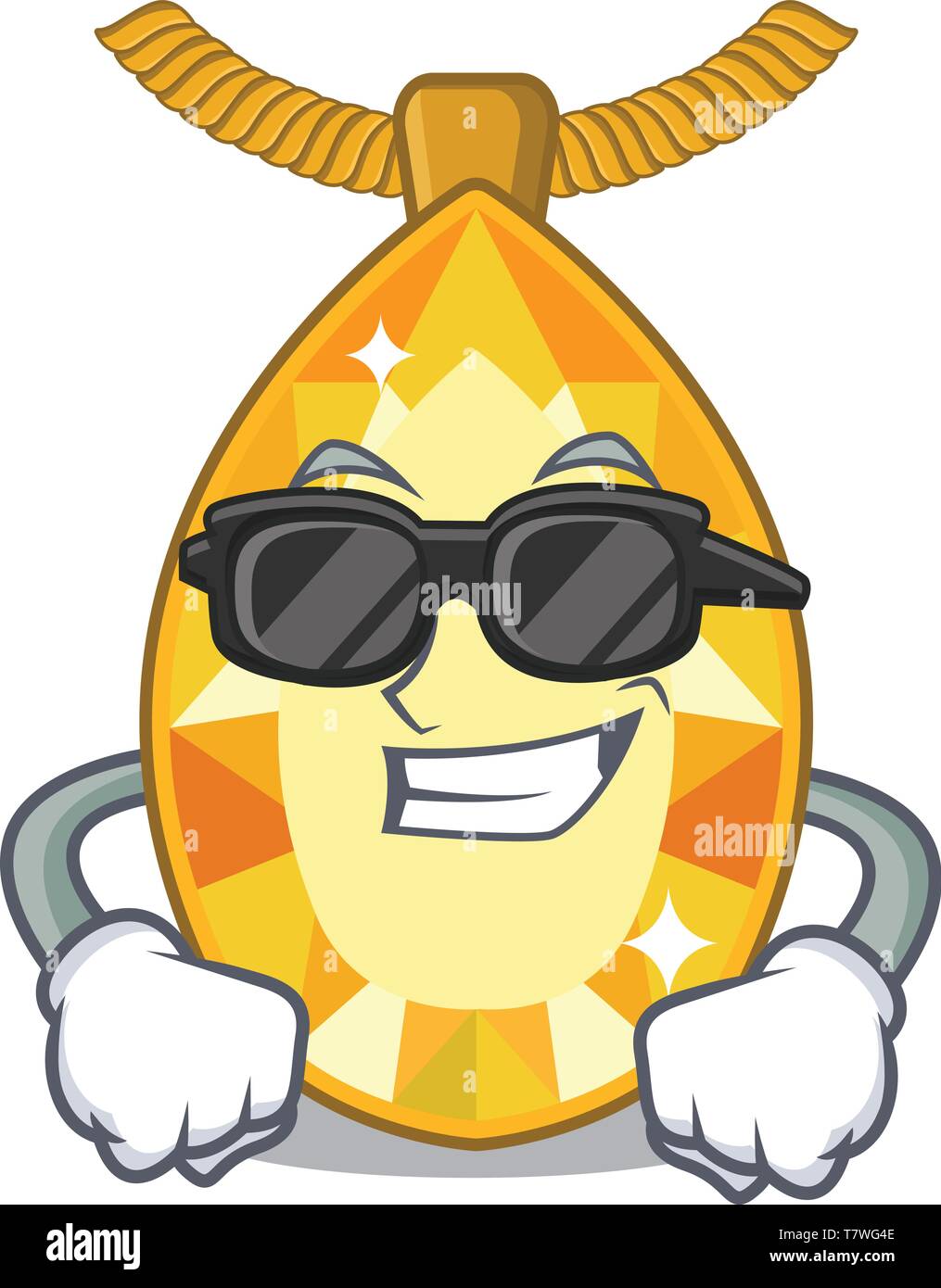 Super cool topaz jewelry isolated in the cartoon Stock Vector Image ...